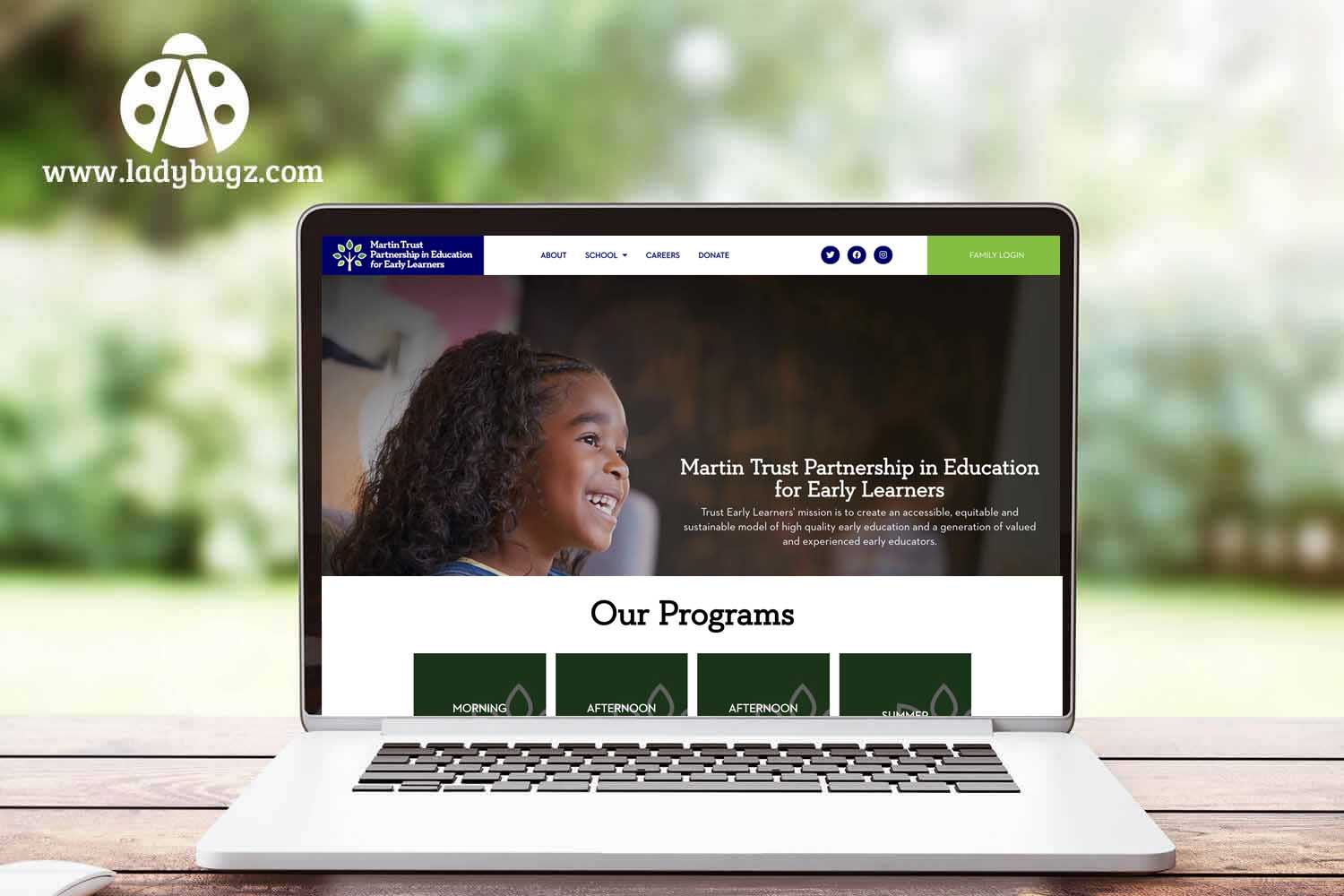 Preschool Website Design for Early Education School in Boston MA