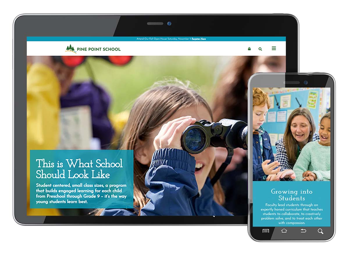 Independent School Website Design for a private school in CT