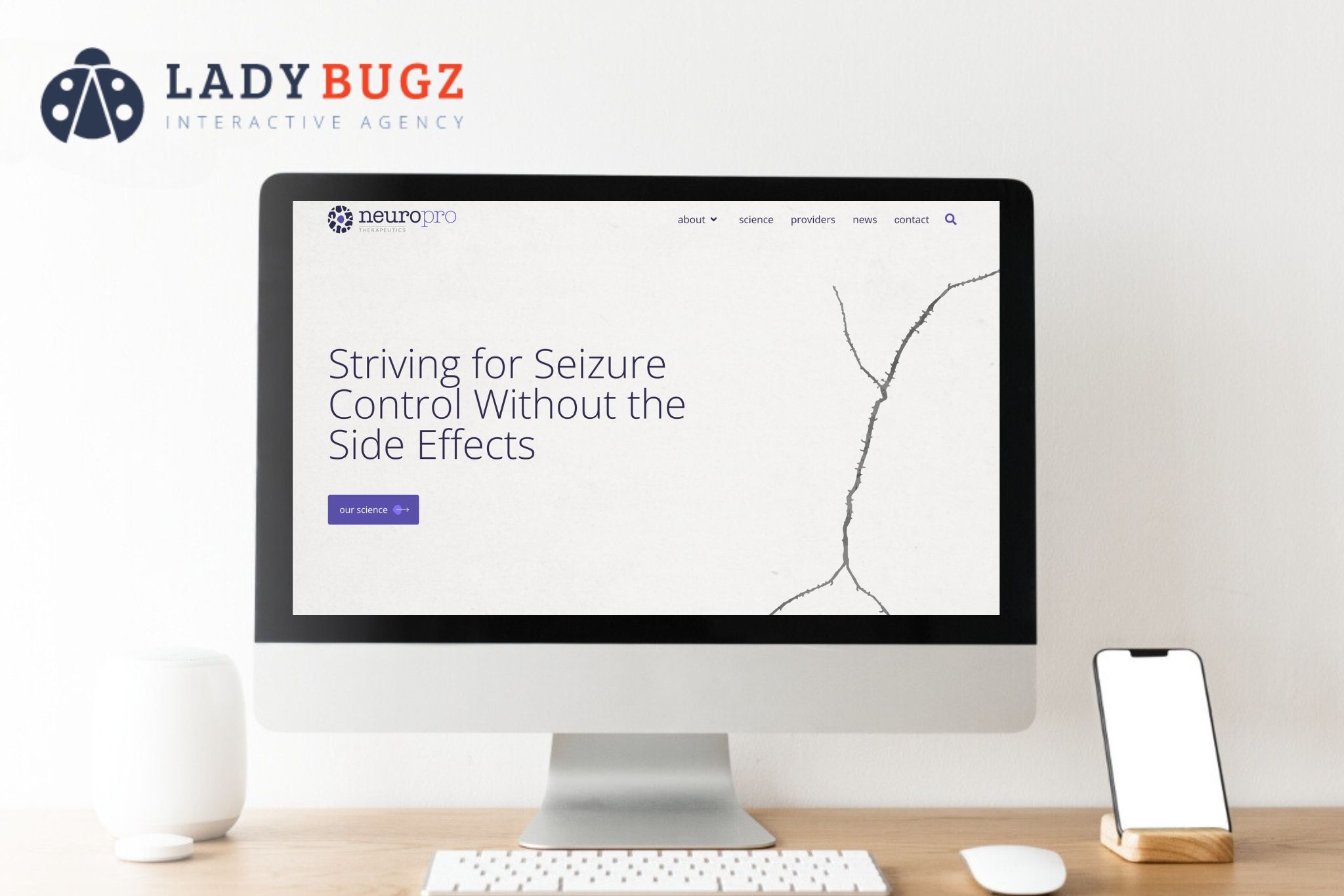 Clinical stage biopharma website design for NeuroPro Therapeutics